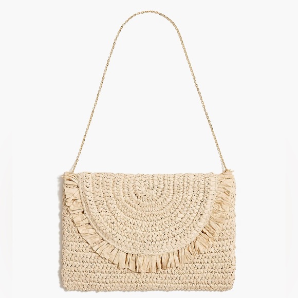J. Crew | Bags | Nwt Jcrew Paper Straw Clutch | Poshmark